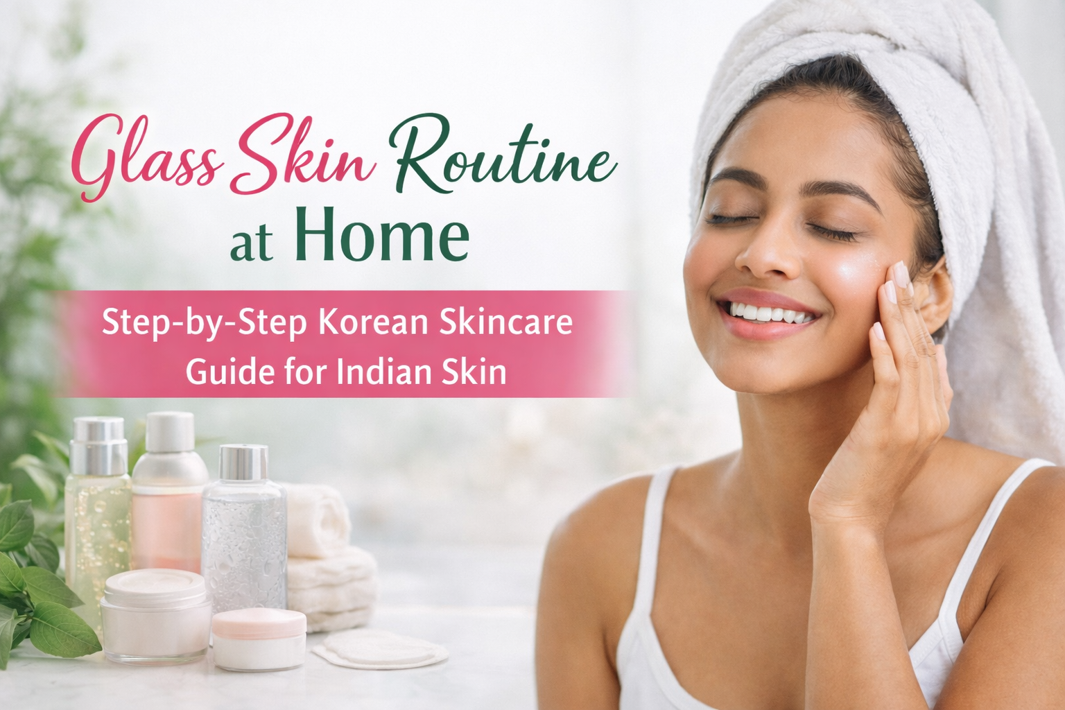 Glass Skin Routine at Home: Step-by-Step Korean Skincare Guide for ...
